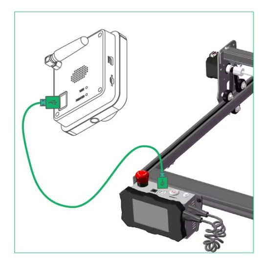 Mintion Lasercam Fully Wireless Connection With LightBurn