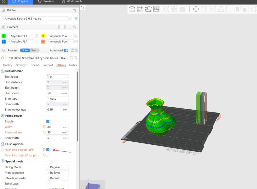How can I limit waste with Anycubic Kobra 3 Combo Multicolor Printing ...